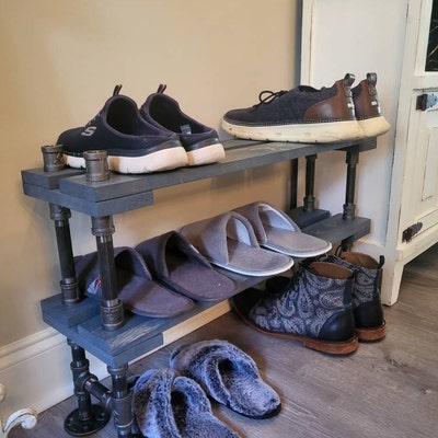 8 Depth Industrial Shoe Rack, Shoe Storage, Shoe Rack, Entryway Shoe ...