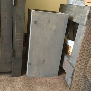 Handmade Recycled Solid 3/4 Wood Waste-bin Trash Bin Trash Can ...