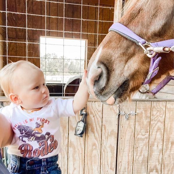This is My First Rodeo Onesie®, Horse Rodeo Baby Bodysuit, Cute Rodeo ...