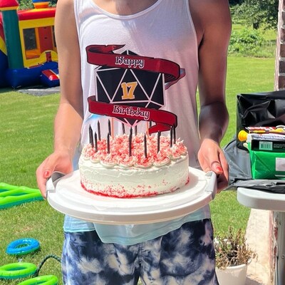 D20 Cake Topper Dungeons and Dragons Dnd Happy Birthday Personalized ...