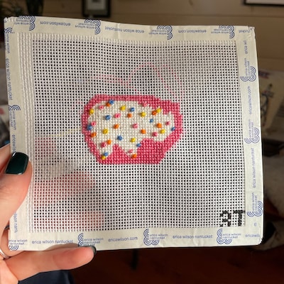 New York Public Library Lion Handpainted Needlepoint Canvas - Etsy