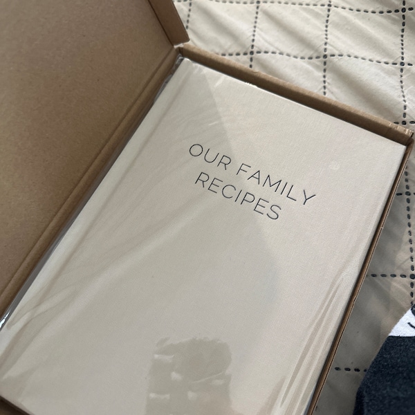Blank Recipe Book to Write in Your Own Recipes DIY Family Cook Book ...