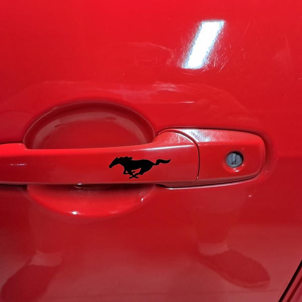 Ford Mustang Door Handle Decals Ponies - Sold in Pairs - Etsy