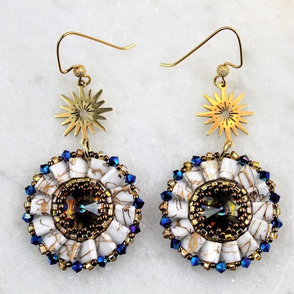 Earrings Rays - Beading Pattern - Etsy