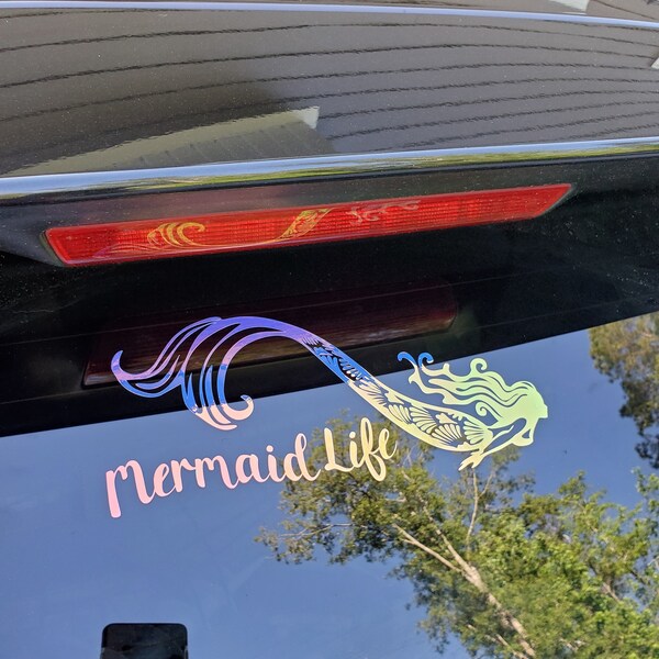 Mermaid Life Fantasy Decal for Car, Boat, Laptop, Wall Decor ...
