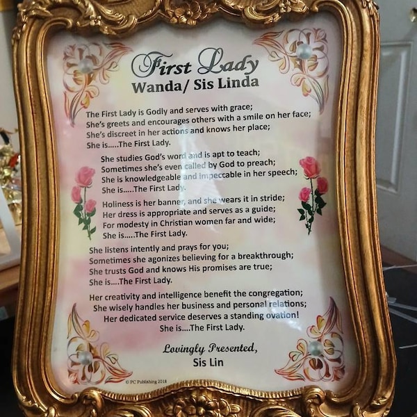 Personalized Pastor & Wife | Pastor and First Lady Appreciation Gift ...