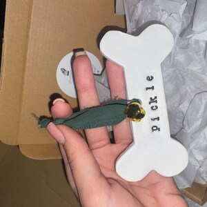 Personalised Dog Bone Clay Tree Decoration, Pet Christmas Decoration ...