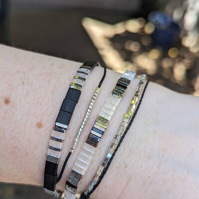 Stackable Bracelets, Beaded Bracelets for Women, Miyuki Bracelets, Tila ...