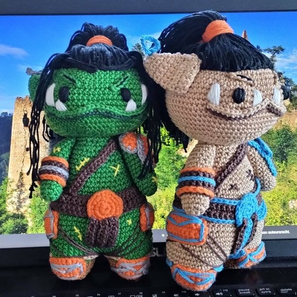 Amigurumi Orc Bundle Crochet Pattern PDF – Handmade Fantasy Doll ...