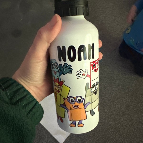 Personalized Numberblocks Water Bottle - Children's Sports Drink Bottle ...