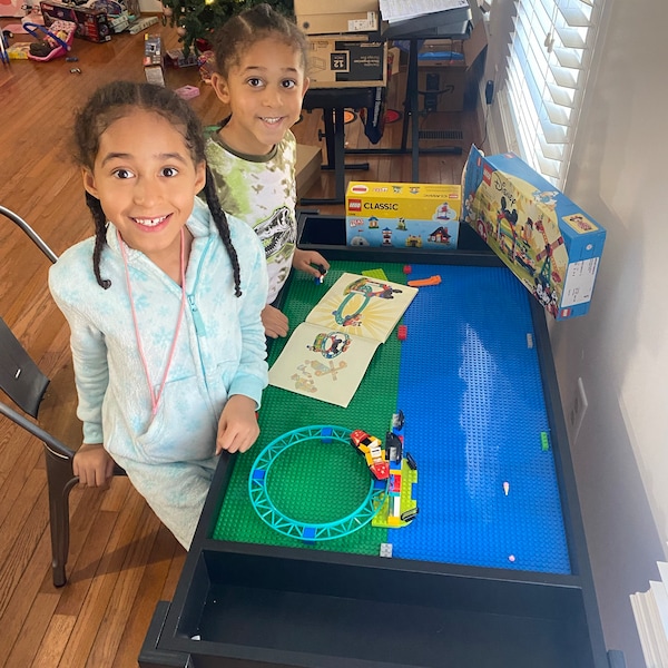 Building Bricks Table, Activity Table, Building Blocks Table, Kids ...