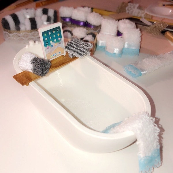 1/12 Scale Modern Dollhouse Bathtub - Etsy