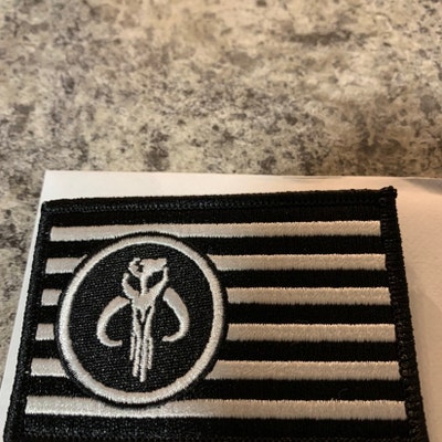 Mandalorian Flag Embroidered Patch - Etsy