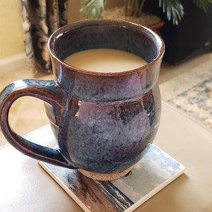 Large Blue Coffee Mug, Handmade Ceramic, Ready to Ship - Etsy