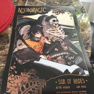 Percy Jackson Nico Di Angelo Mythomagic Art Print - Etsy UK