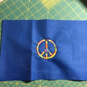 Psychedelic Peace Sign Machine Embroidery Design, Peace Symbol ...