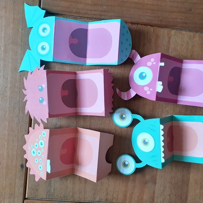 Monster Puppets Printable Templates - Etsy