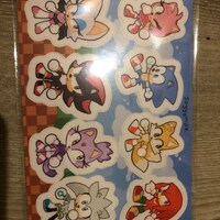 Sonic Characters Sticker Sheet - Etsy UK