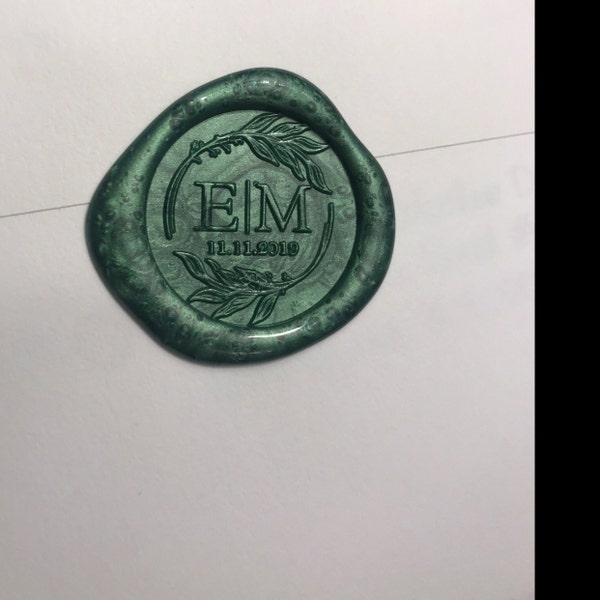 Custom Wax Seal Initials Stamp, Personalized Wedding Initials Seals ...
