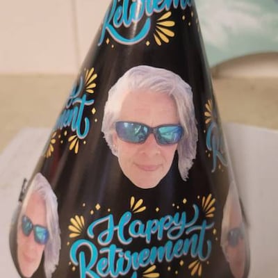 Retirement Party Photo Hat Personalized Party Hat Custom Retirement ...