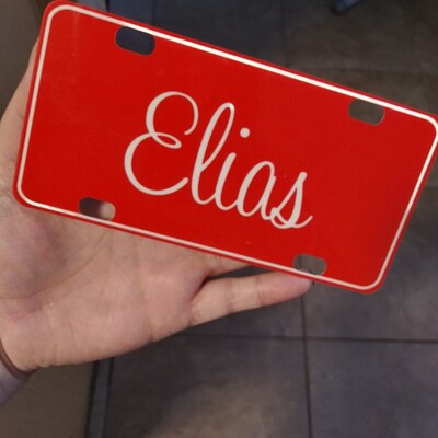 Personalized Mini License Plate Solid Colored Mini License Plate ...