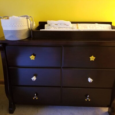 Super Mario Star Drawer Knobs Nintendo Game Room Cute Star Video Game ...