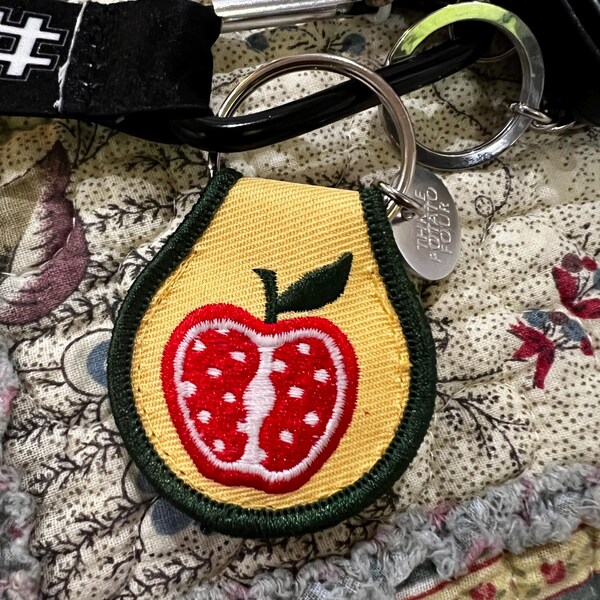 Patch Keychain - Apple - Etsy