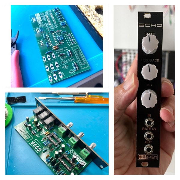 Synthrotek ECHO PCB & Panel - Voltage Controlled Echo - Etsy