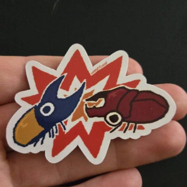 Lucky Shrimp Sticker | Splatoon Side Order Inspired Sticker | 3 Inch ...