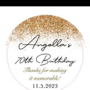 Custom 40th Birthday Stickers - Etsy