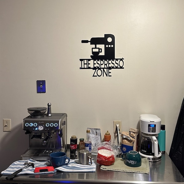 Espresso Machine Custom Sign, Coffee Sign, Metal Sign, Coffee House ...