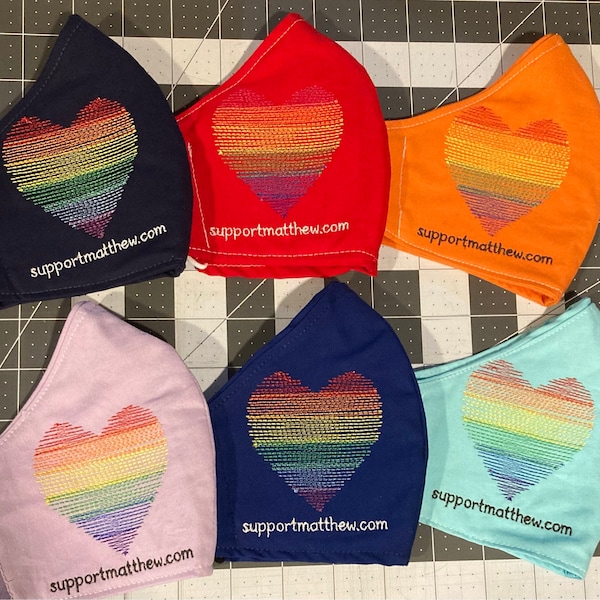 Heart Embroidery Design. A Fun LGBT Embroidery. Heart in Sketchy ...
