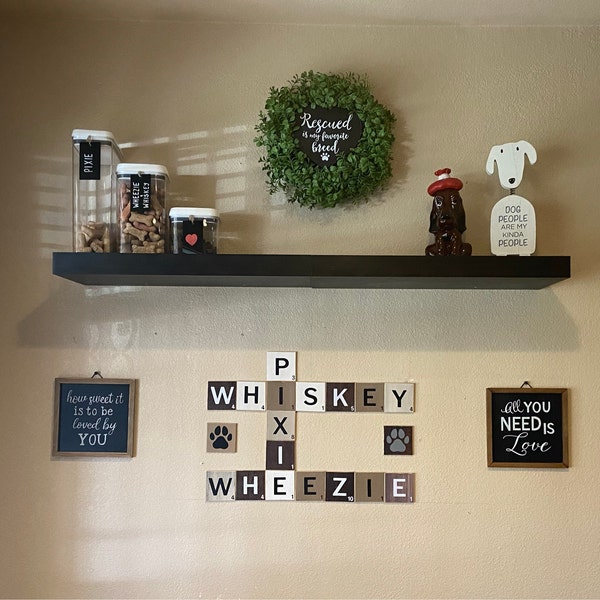 3x3 Scrabble Tiles, Scrabble Letters - Scrabble Wall Decor, Scrabble ...