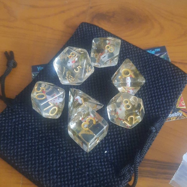 Koi Fish Dnd Dice Set for Dungeons and Dragons | D20 TTRPG Polyhedral ...