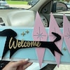 Welcome Sign, Atomic Dog Starburst Mid Century Handcrafted MCM ...