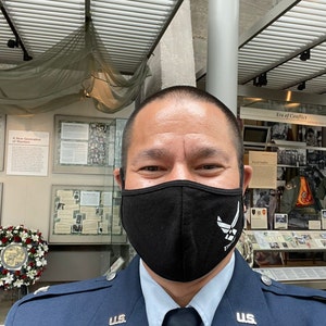 USAF Air Force Retired Face Mask & American Flag Face Mask | Etsy