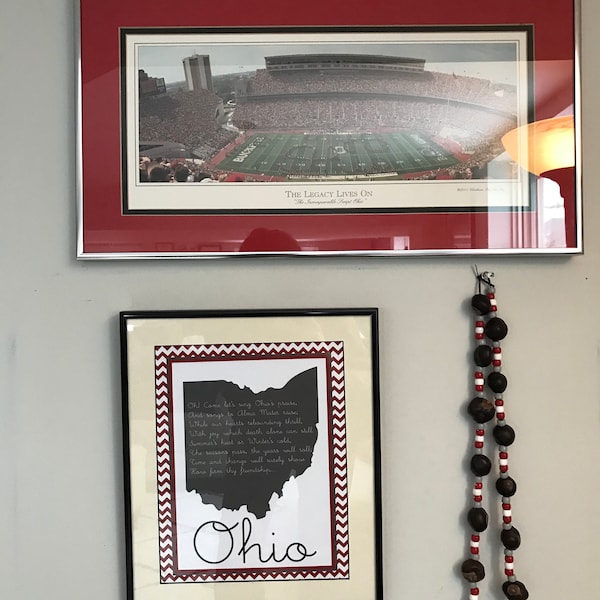 8x10 Hand-lettered, Carmen Ohio Wall Art - Etsy