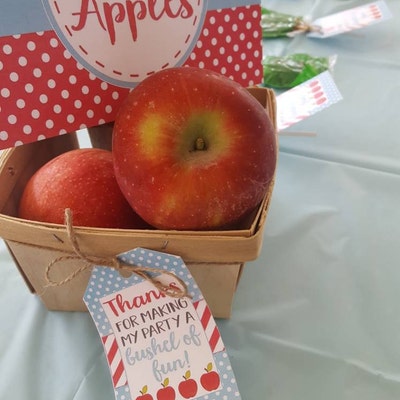 Apple Party Printable Decoration Package. Apple of My Eye - Etsy