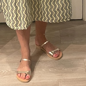 Greek Leather Sandals With Adjustable Straps, Women's Handmade to Order ...