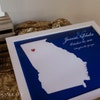Two Countries Map With Love Trails, Engagement Gift, Wedding Gift ...