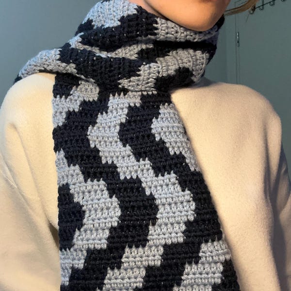 PDF Wavy Scarf Crochet Pattern - Etsy