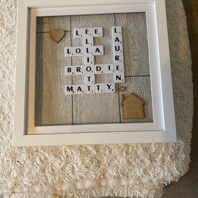 Personalised Scrabble Picture Frames Scrabble Frame - Etsy UK
