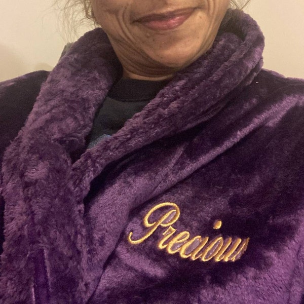 Custom Father's Day Waffle Weave Robe for Him, Best Dad Man Embroidered ...