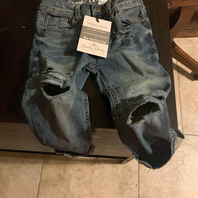 Baby Boy Distressed Jeans Toddler Jeans Unisex Jeans Distressed Denim ...