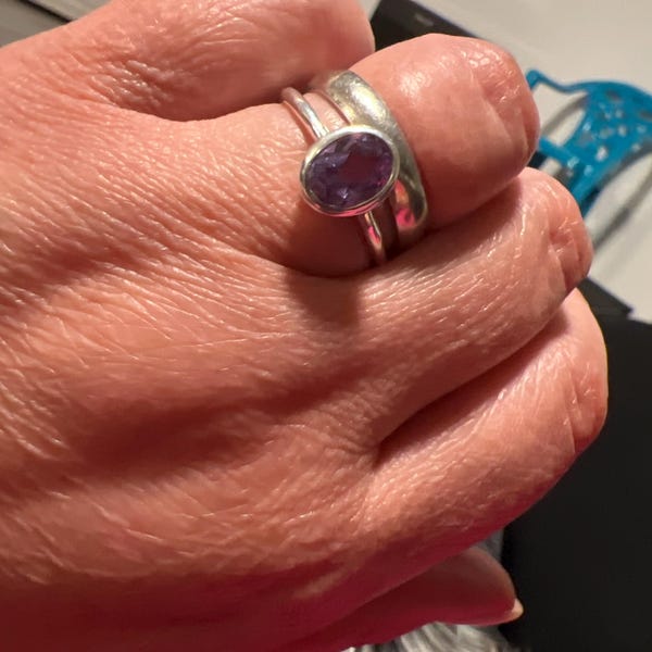 Dainty Alexandrite Ring, Color Change Alexandrite, 925 Solid Silver or ...