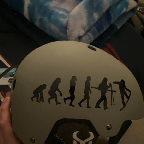 Black Snowboard Evolution Sticker - Etsy