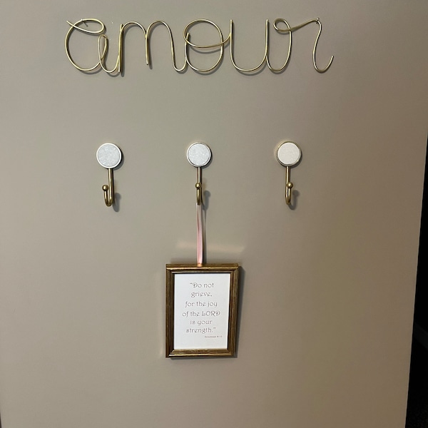 Gold Wire Name, Custom Wire Sign, Shelf Name Decor, Wired Words, Gold ...