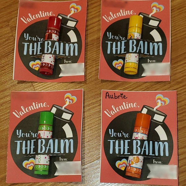 You're the BALM Valentine Instant Download Printable Chapstick Lip Balm ...