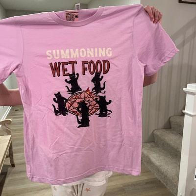 Summoning Wet Food, Cat Shirt, Tarot Shirt, Dark Academia Shirt, Cat ...