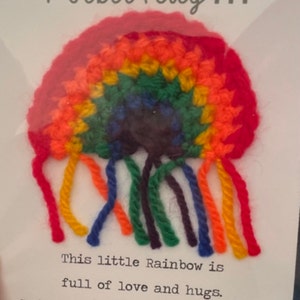 Pocket Hug Rainbow, Multiple Colour Choices. Crochet. - Etsy